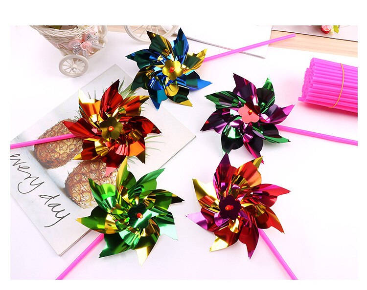 100 pcs/pack Colorful Sequins Windmill toys Childr... – Vicedeal