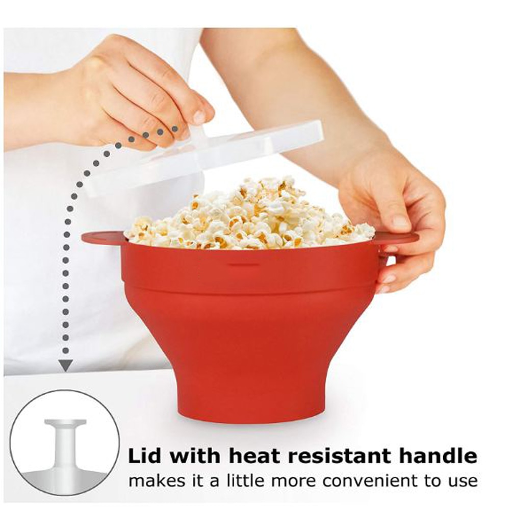 Neue Popcorn Silikon Folding Schüssel Snack Box Po... – Vicedeal