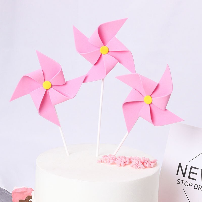 3 Stks/sets Kleurrijke Windmolen Cake Decoratie Kl... – Grandado 3 Stks/sets Kleurrijke Windmolen Cake Decoratie Kl... – Grandado