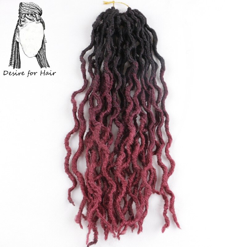 Desire for hair 20 inch wavy curly soft faux locs ... – Vicedeal