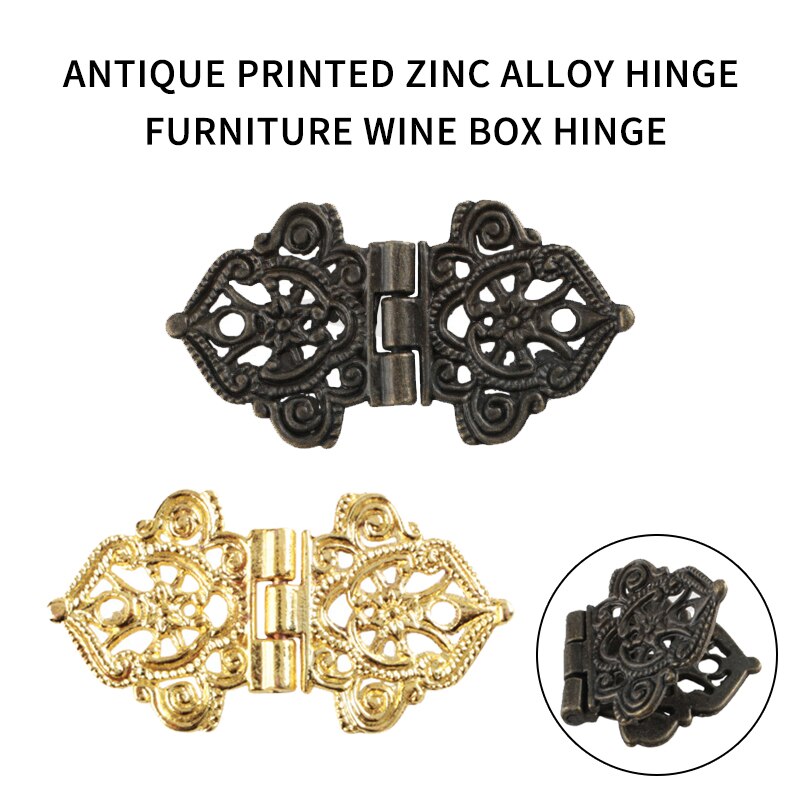 2pcs Vintage Alloy Hollow Flower Hinge,Chinese Fur... – Vicedeal