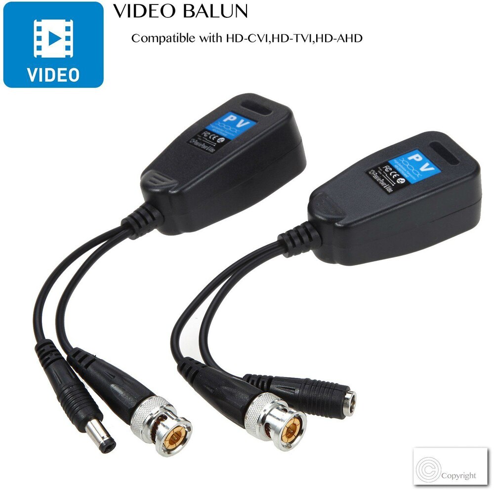 Balun-transceptor de vídeo RJ45 CCTV Balun, fuente... – Grandado