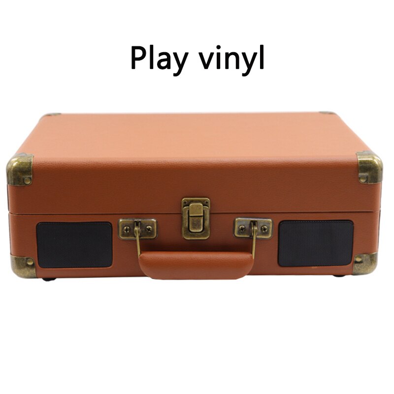 33/45/78 RPM Vintage Brown Wireless bluetooth orta... – Grandado