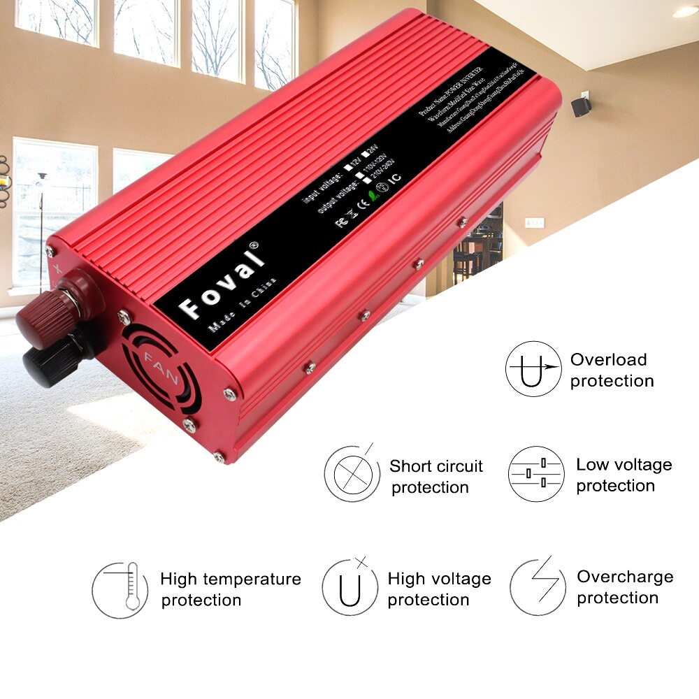 Car Power Inverter Dual USB LED display 4000w 5000... – Grandado
