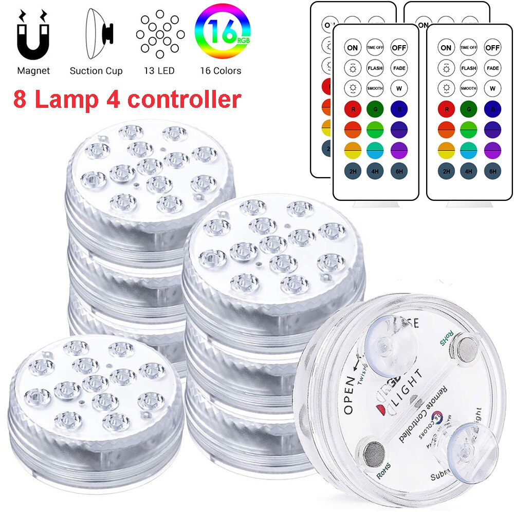 13 Led Rgb Submersible Afstandsbediening Onderwate... – Vicedeal