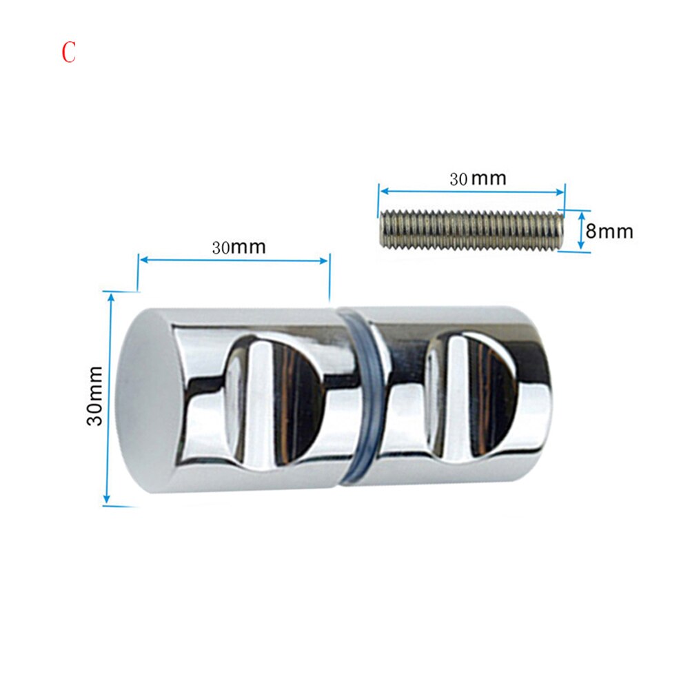 Rustfrit stål ryg-mod-ryg glasdørknap aftrækker sk... – Grandado