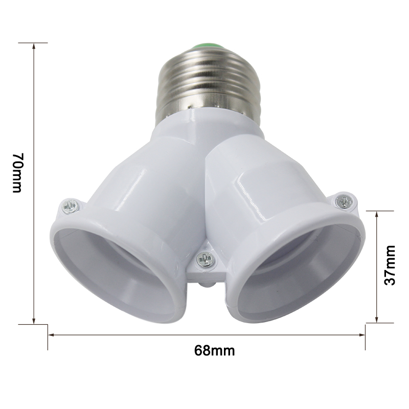 1 naar 2 Lamphouder Lamp Houder Dual Dubbele 2X E2... – Vicedeal