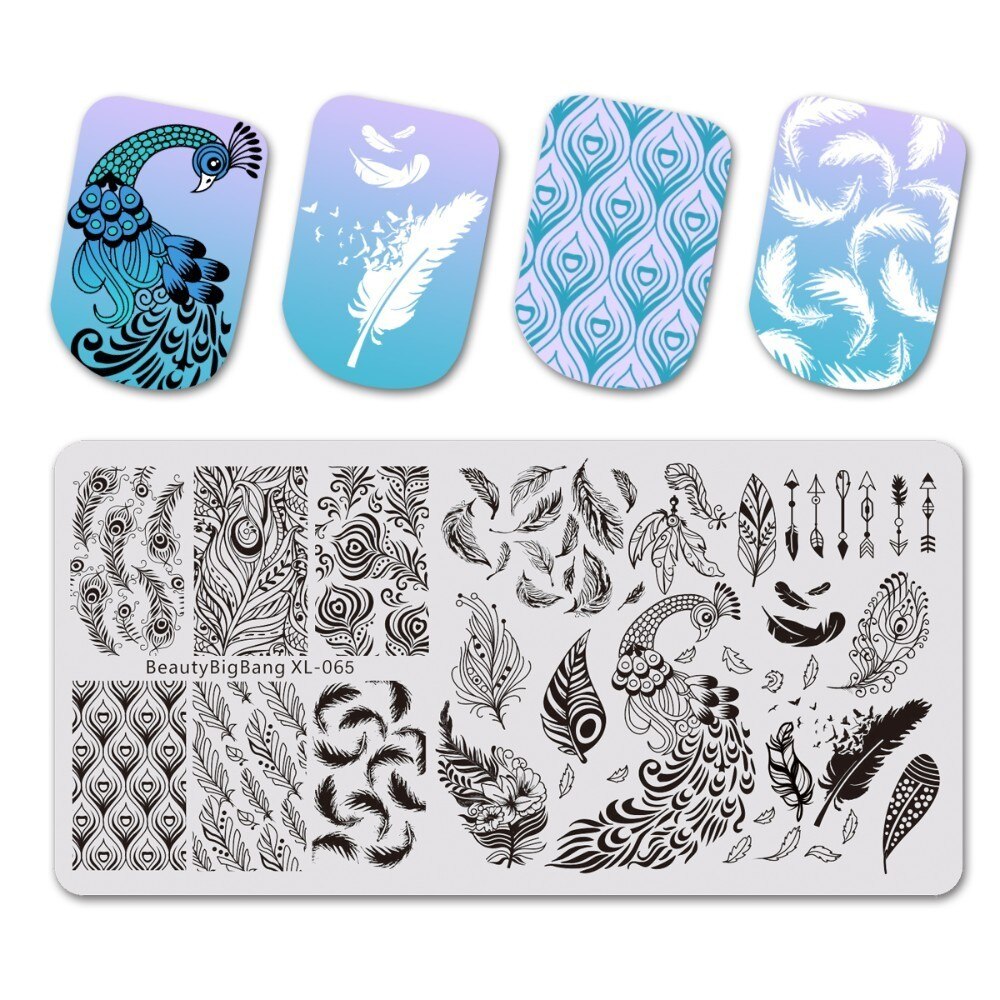 BEAUTYBIGBANG 6*12cm Nail Stamping Plates Rectangl... – Grandado