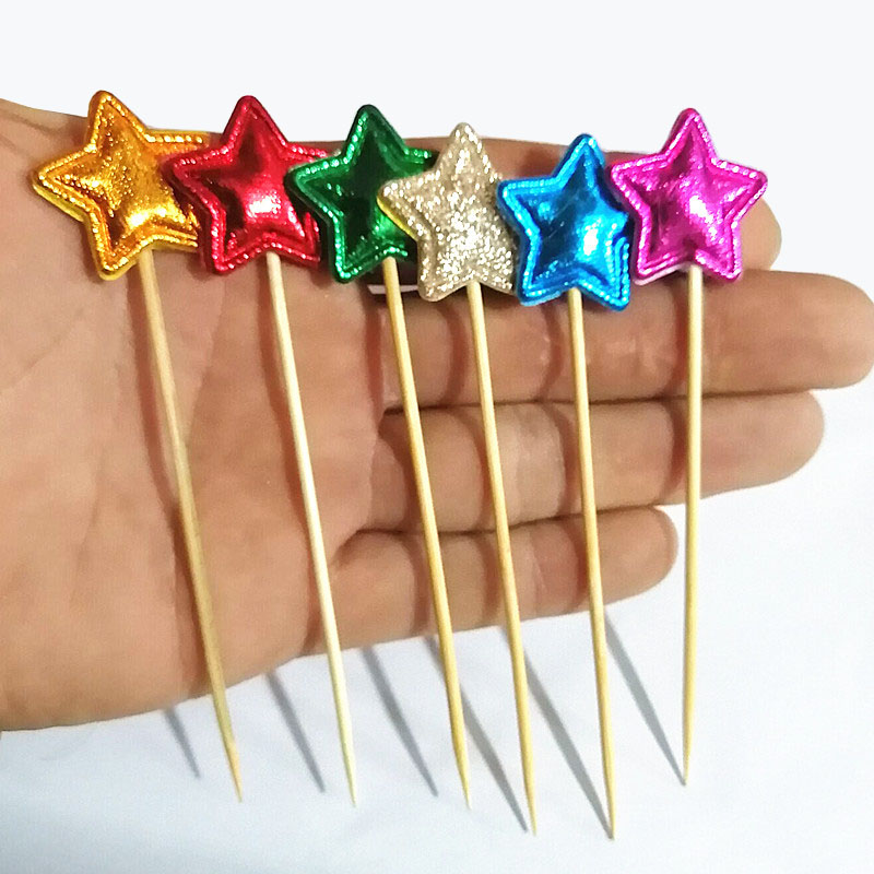 50 Pcs Sterne Einweg Party Geschirr Bambus Gabeln ... – Vicedeal