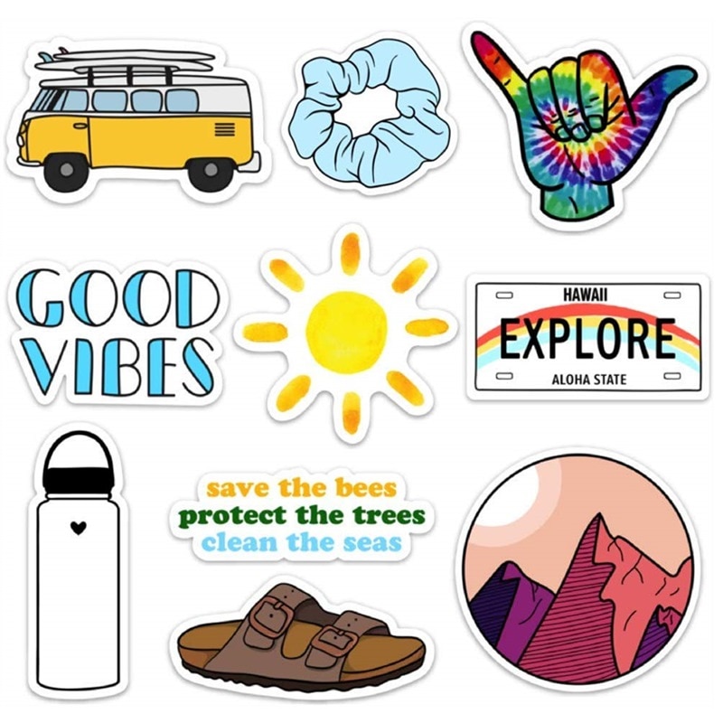 10pcspack Cute Nature VSCO Girl Stickers Aesthetic... – Grandado
