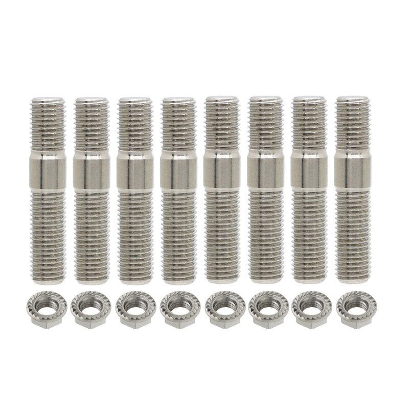 10mm M10 x 1.25 Exhaust Studs Serrated Nuts Bolts ... – Vicedeal