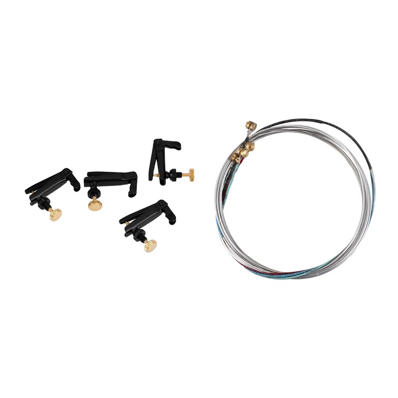 1 Set Of 3/4 4/4 Violin Strings Steel Core GDAE Ba... – Grandado