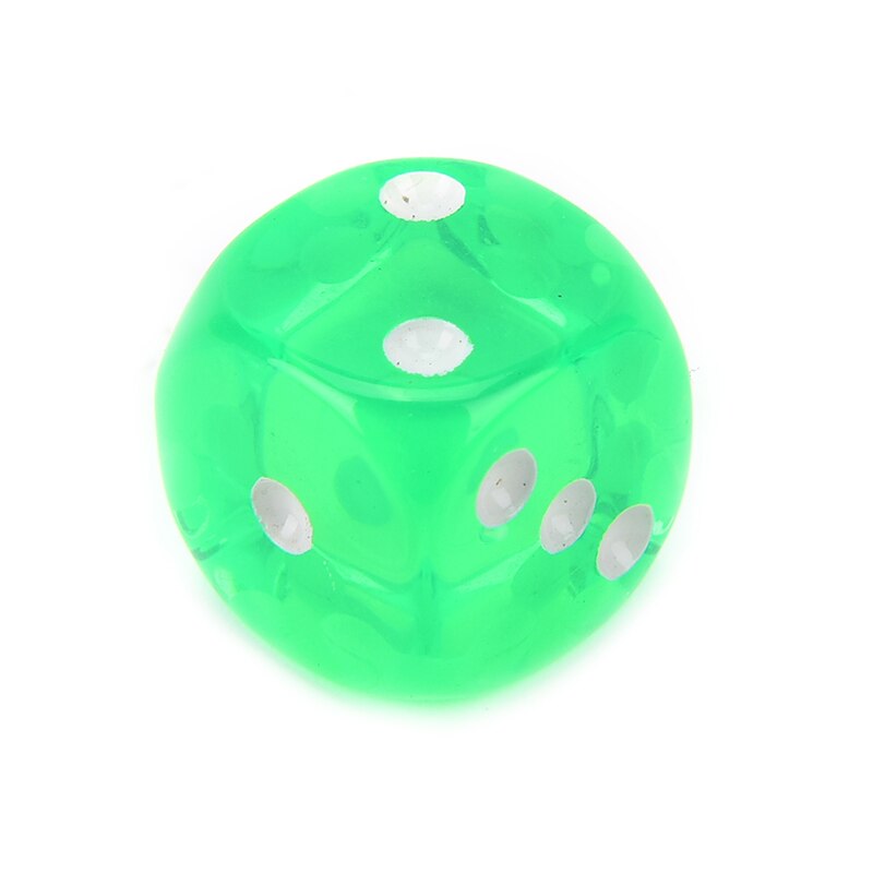 10Pcs 14mm Dice Transparent Solid Glitter effect i... – Grandado