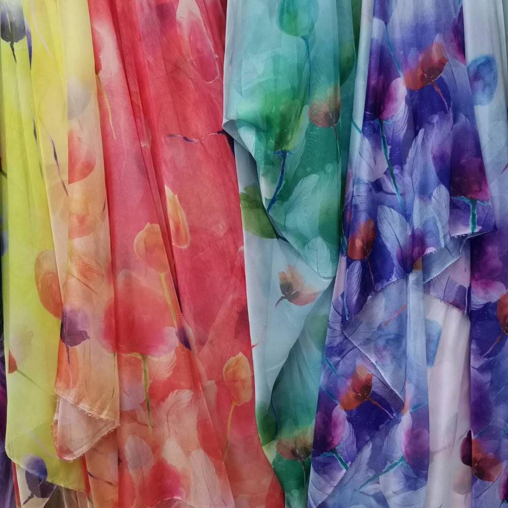 Dansen Jurk Stof Vloeiende 30D Chiffon Dunne Stof ... – Grandado