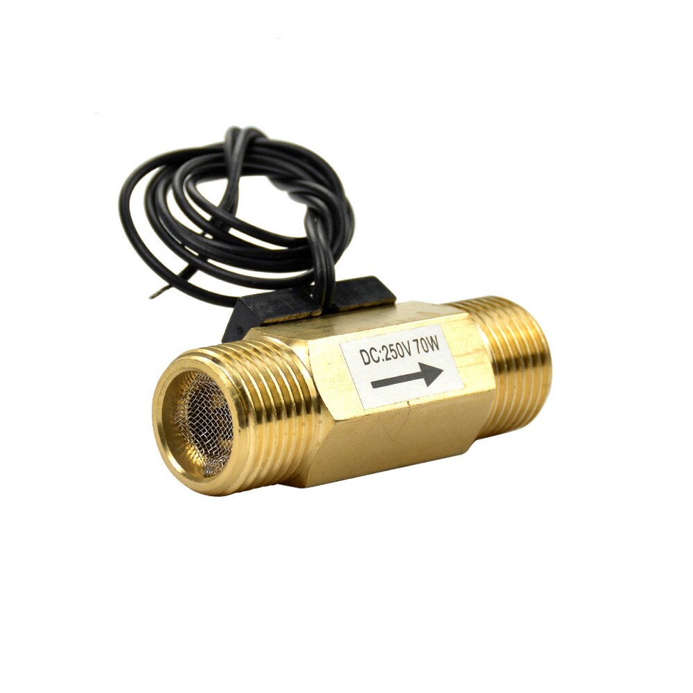YIMAKER Flowmeter Brass DC250V 70W 4 External Teet... – Grandado