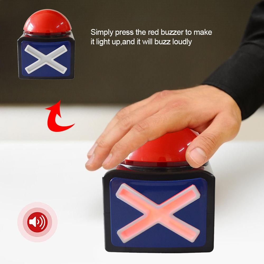 Game Answer Buzzers Alarm Buttons with Sound Light... – Grandado