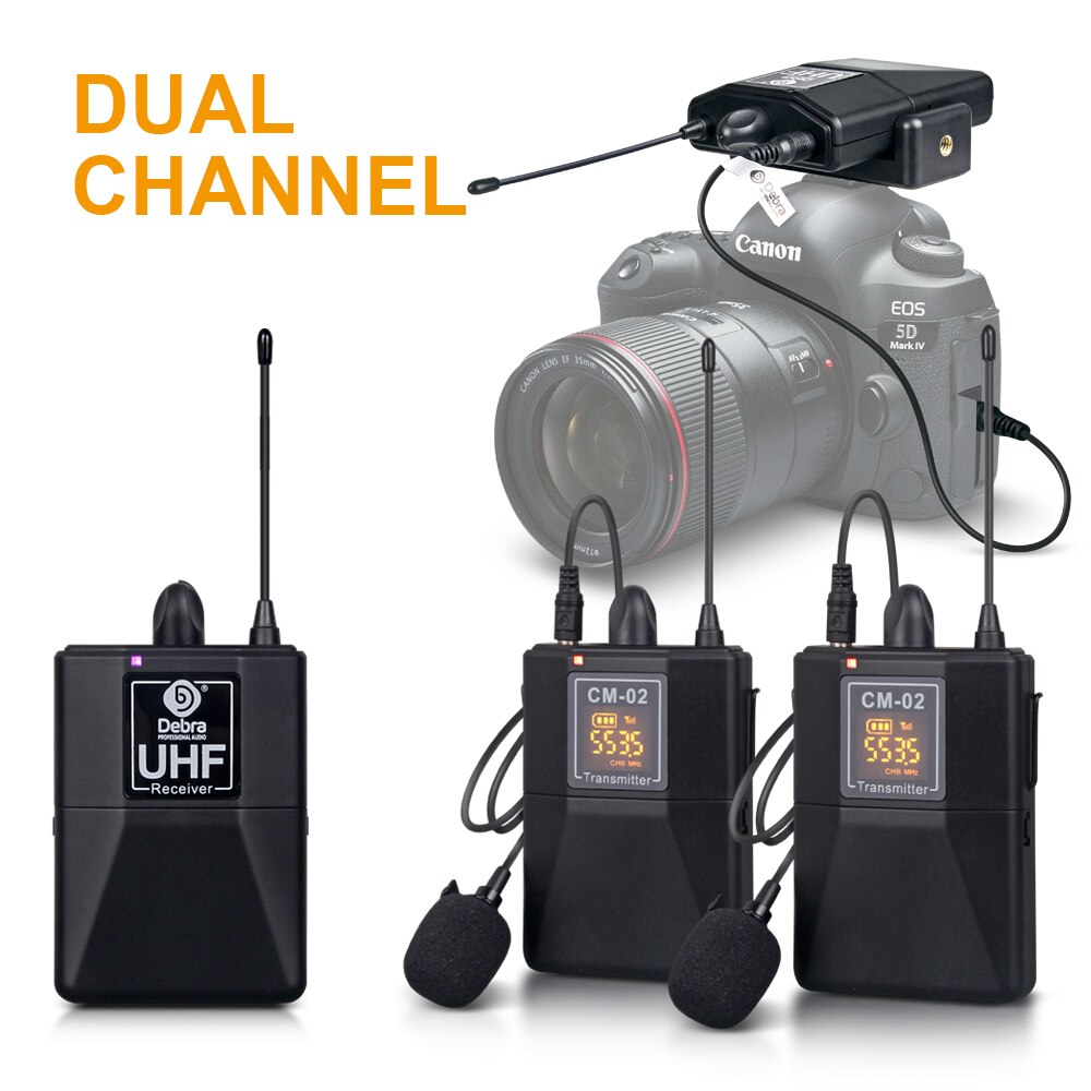 CM Series UHF Wireless Lavalier Microphone With 30... – Vicedeal