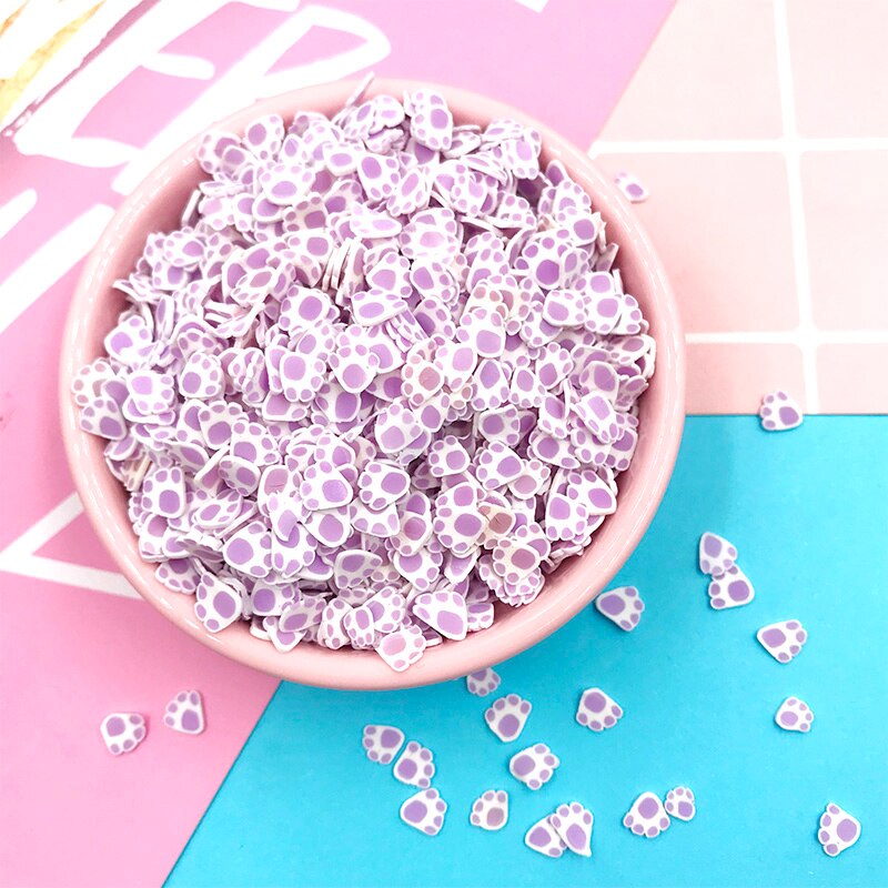 100g Cute Bear CLaw Slices Polymer Clay Sprinkles ... – Vicedeal
