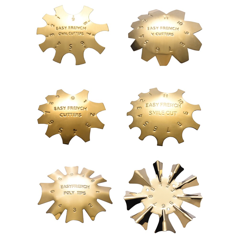 6pcs French Manicure Molding Templates Fingernail ... – Grandado