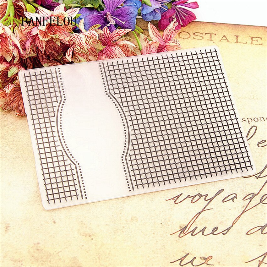 PANFELOU 10.5x14.8 Check card Embossing folders Pl... – Grandado