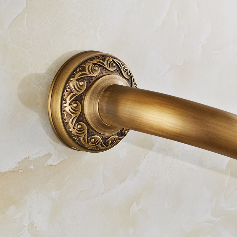 European Antique Bathroom Solid Brass Grab Bar for... – Grandado