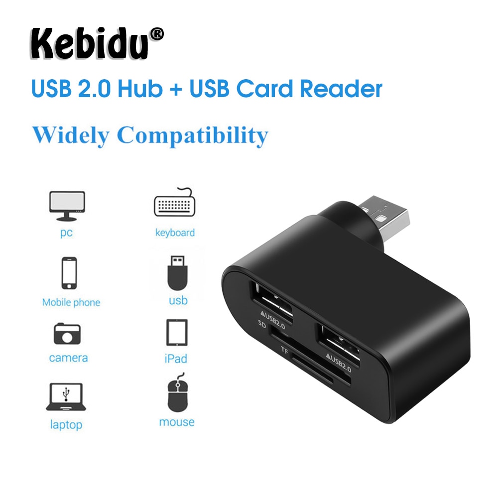 Kebidu Multi USB Hub 2.0 2 Port USB 2.0 Adapter Sp... – Vicedeal