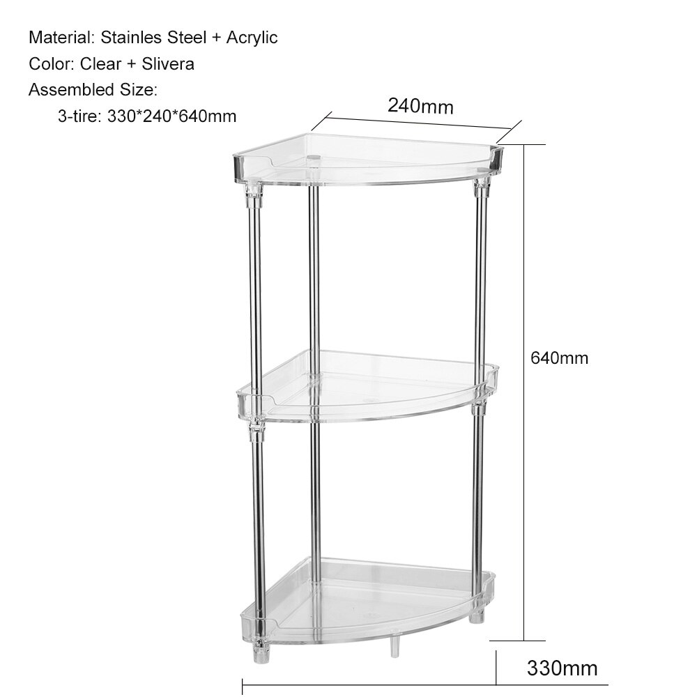 4-Tier Corner Storage Organizing Caddy Stand for B... – Vicedeal