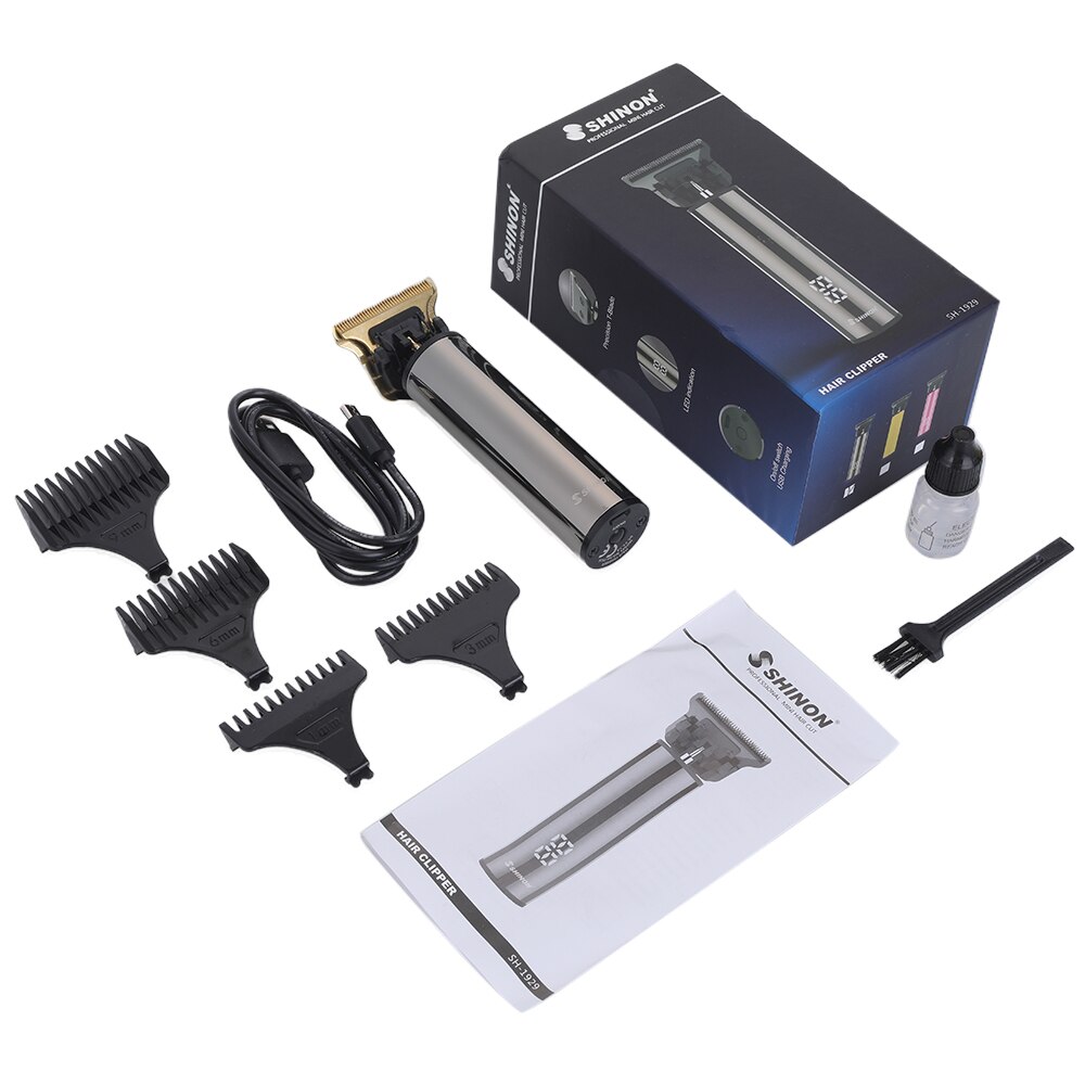 LCD Cordless Zero Gapped T Blade Hair Trimmer Outl... – Vicedeal