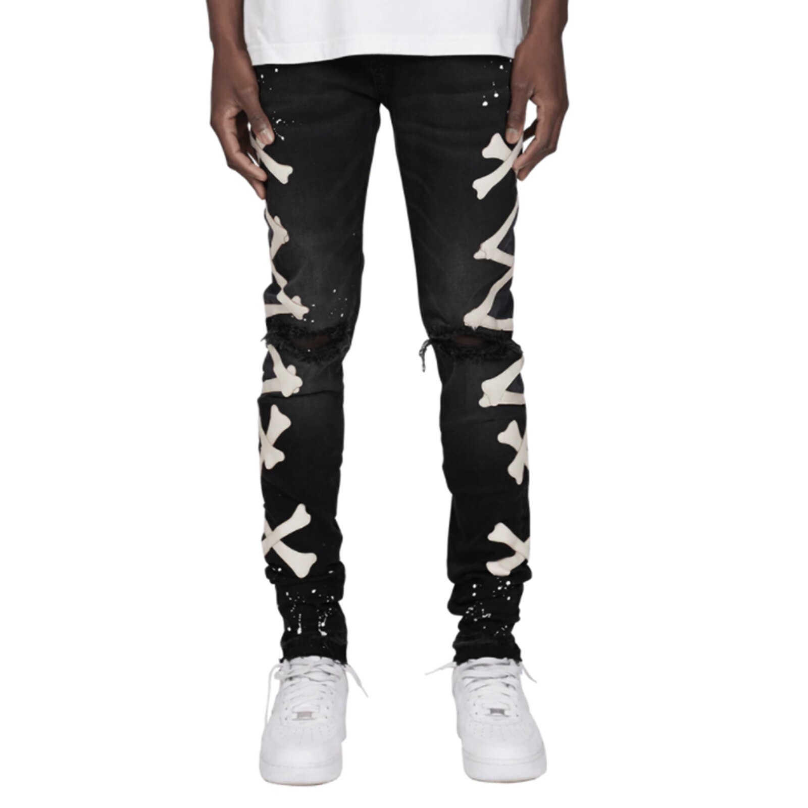 Douhoow Men Ripped Stretch Jeans Boyfriend Casual ... – Grandado