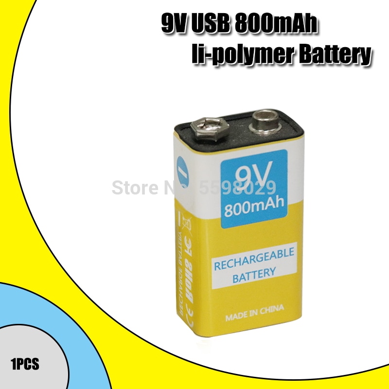 1PCS USB rechargeable battery 9V 800mAh rechargeab... – Grandado