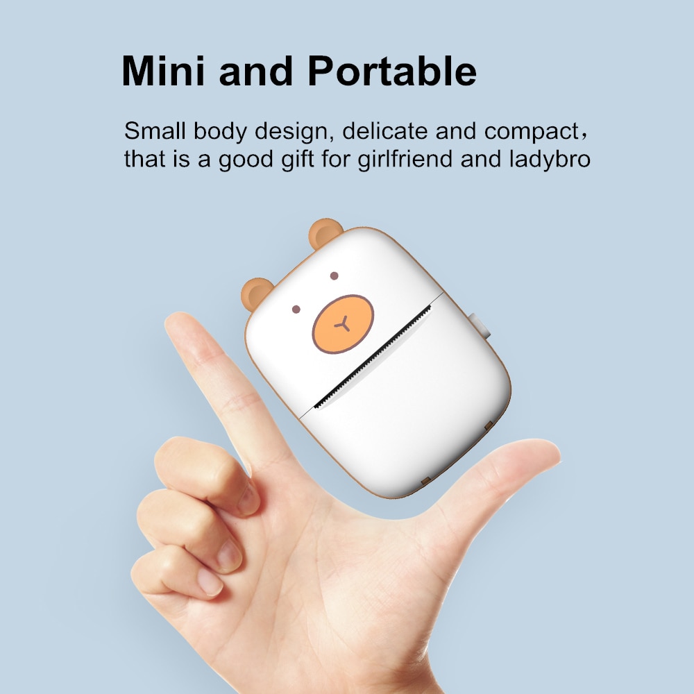 Smart Pocket Mini Printer 203Dpi Hd Draagbare Bt V... – Vicedeal
