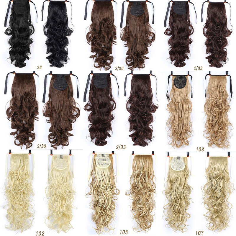 DIANQI long wavy ponytail extensions tie up ponyta... – Grandado