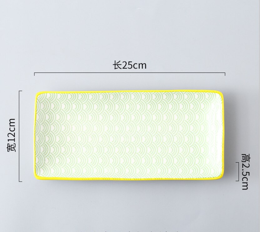 Plato de Sushi japonés Rectangular, , debajo del e... – Vicedeal