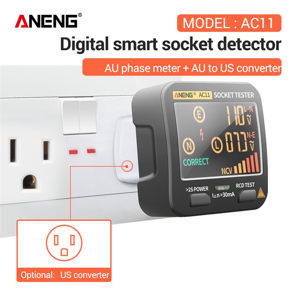 ANENG AC11 Socket Tester Circuit Polarity Phase Ch... – Grandado