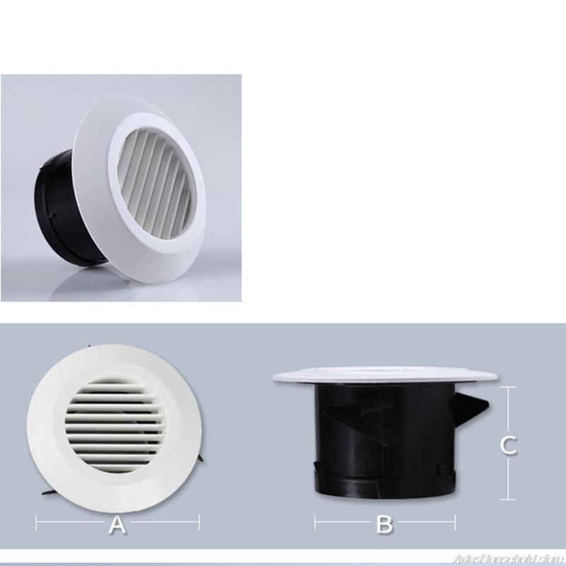 Adjustable Round Air Vent ABS Exhaust Louver Grill... – Vicedeal