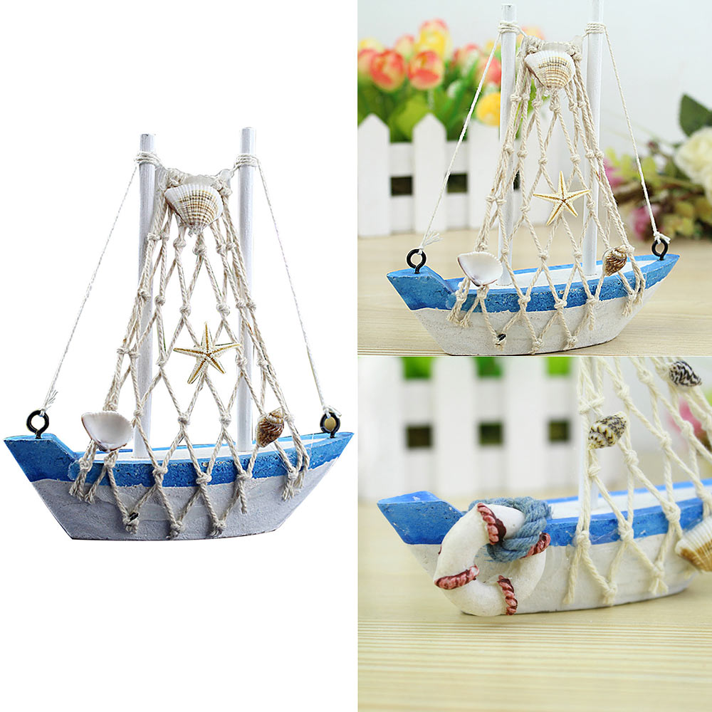 Popular Retro Style Wooden Mini Sailing Boat Model... – Grandado