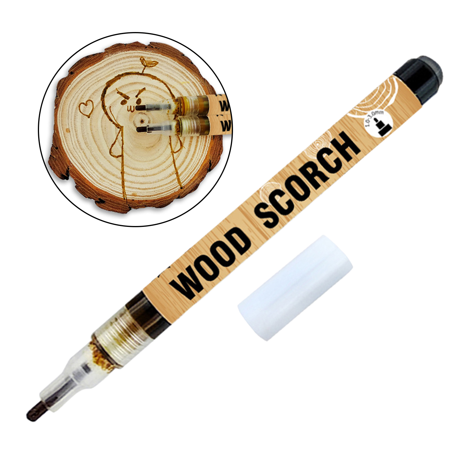 Pyrography Caramel Scorch Marker Wooden Heat Sensi... – Grandado