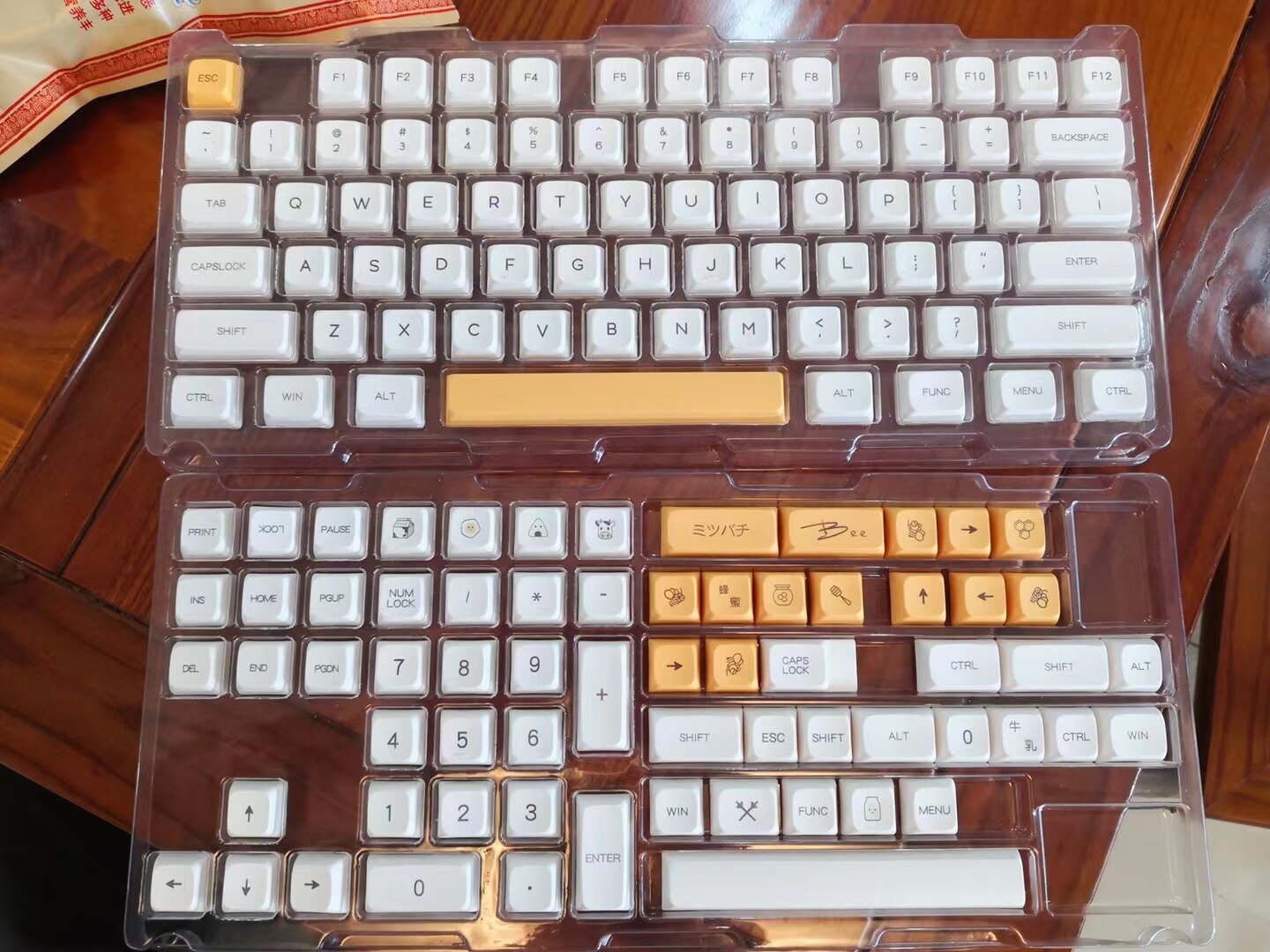 Mechanical Keyboard DIY DYE SUB PBT Honey Milk The... – Grandado