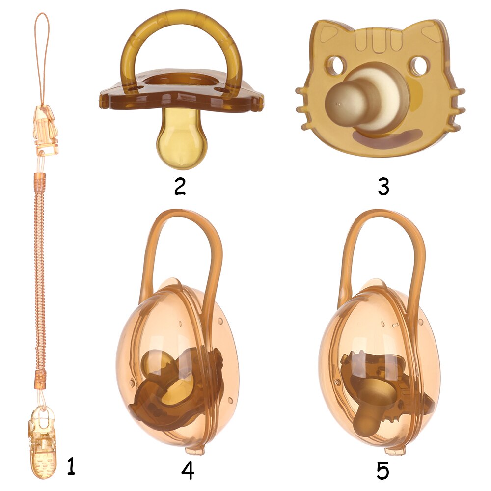 Baby Soft Silicone Pacifier Set Newborn Cartoon An... – Vicedeal