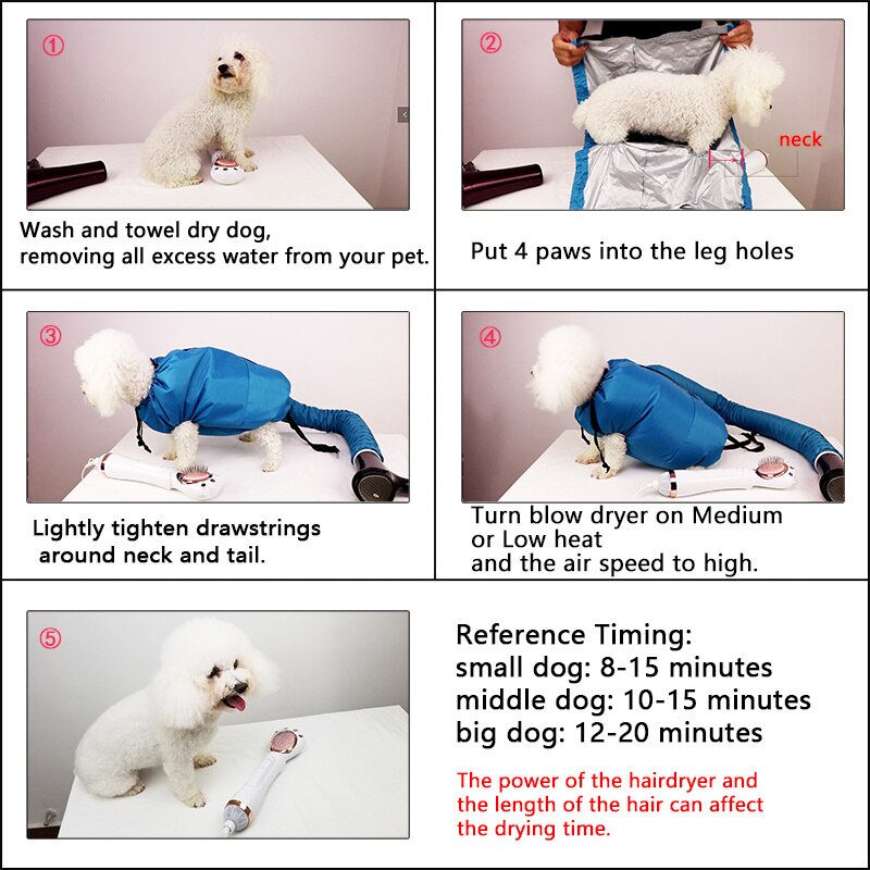 Portable Pet Dryer Puff and Fluff Cheap Grooming D... – Grandado