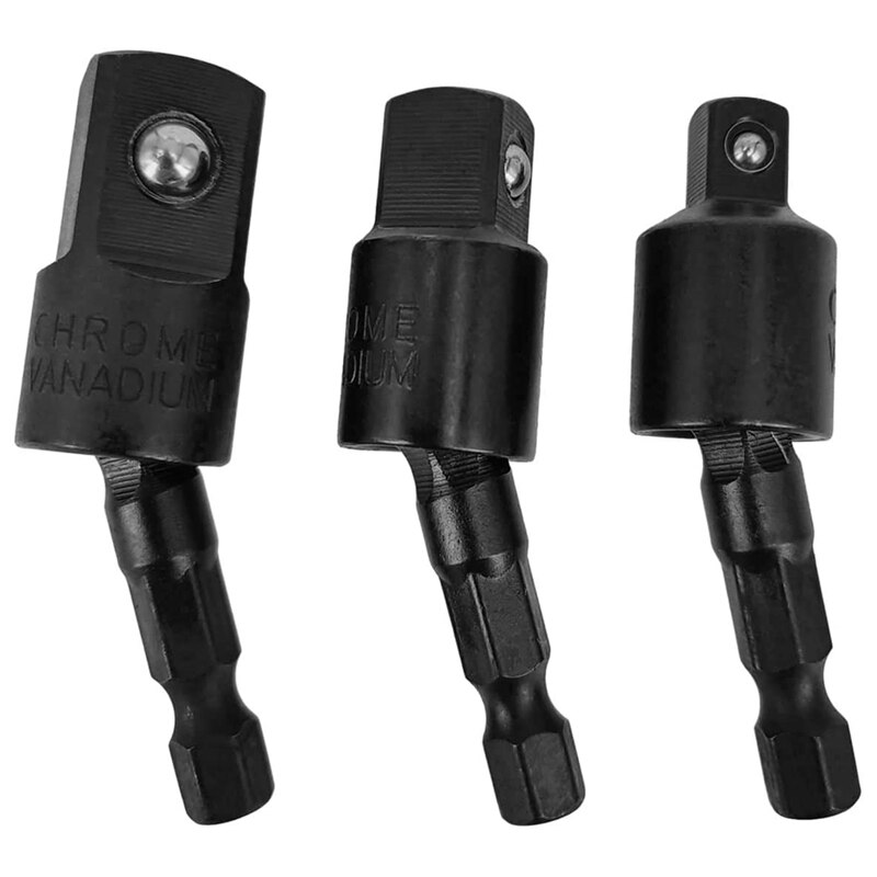 3PC Wobble Socket Adapters Universal Joint Swivel ... – Vicedeal