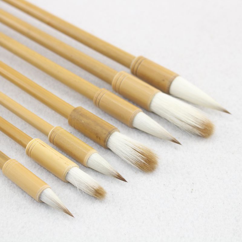 Multiple Hair Calligraphy Brush Pen Set Chinese Re... – Grandado