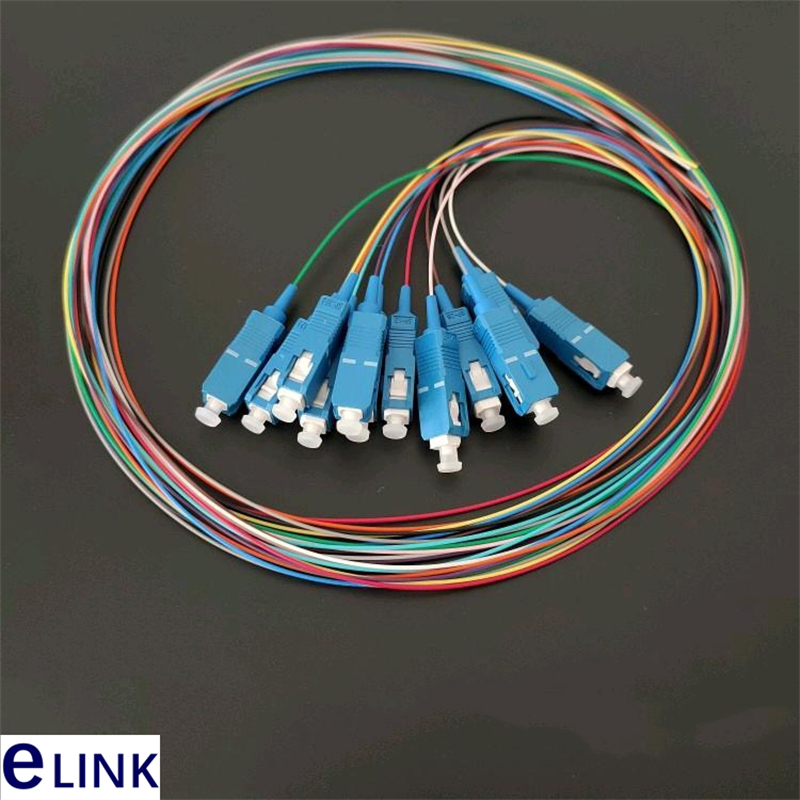12 colored SC pigtail 1M 1.2M 1.5mtr SM 9/125um 0.... – Grandado