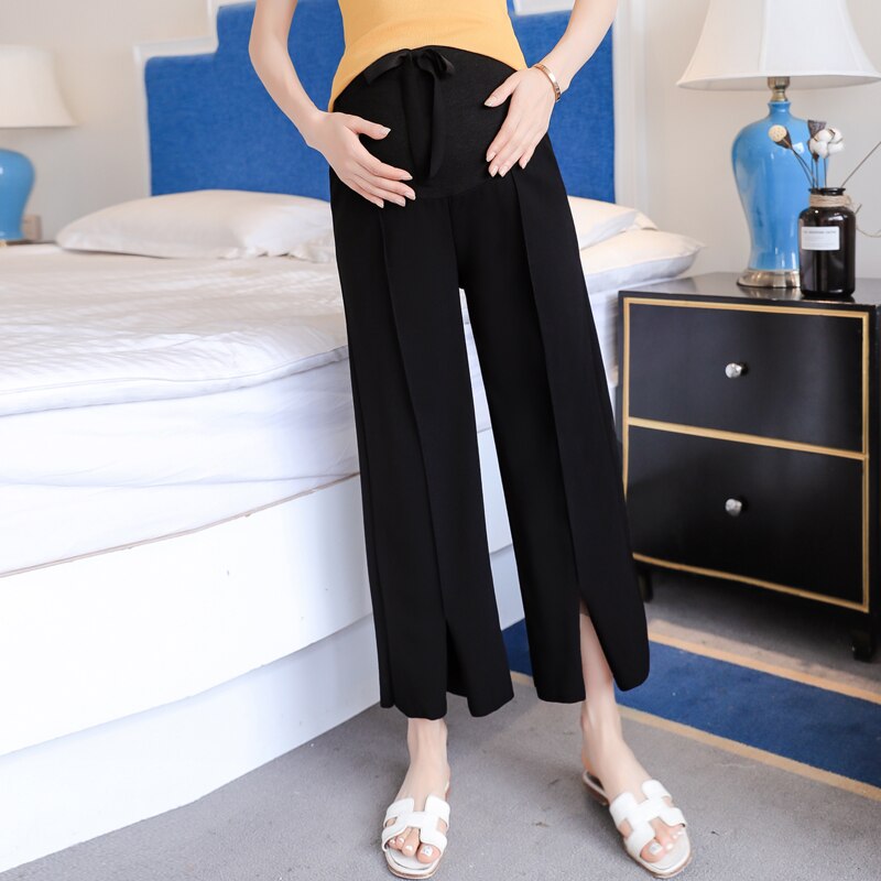 6820# Spring Summer Thin Maternity Pants Side Spli... – Grandado