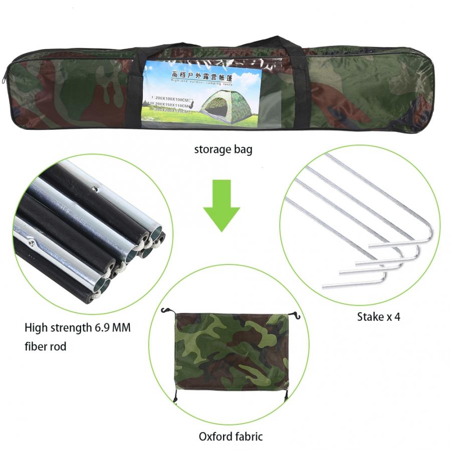 1/2/3-4 Persons Camping Tent Camouflage Outdoor Ca... – Grandado