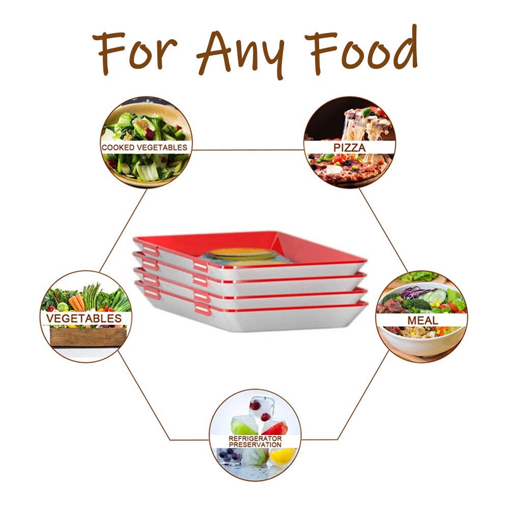 Food Preservation Tray Stackable Food Fresh Tray M... – Grandado