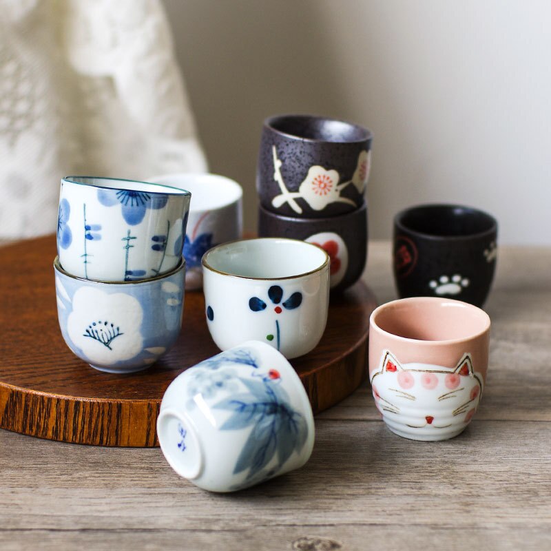 Ceramic Household Small Cups of Sake Coffee Tea Ja... – Vicedeal