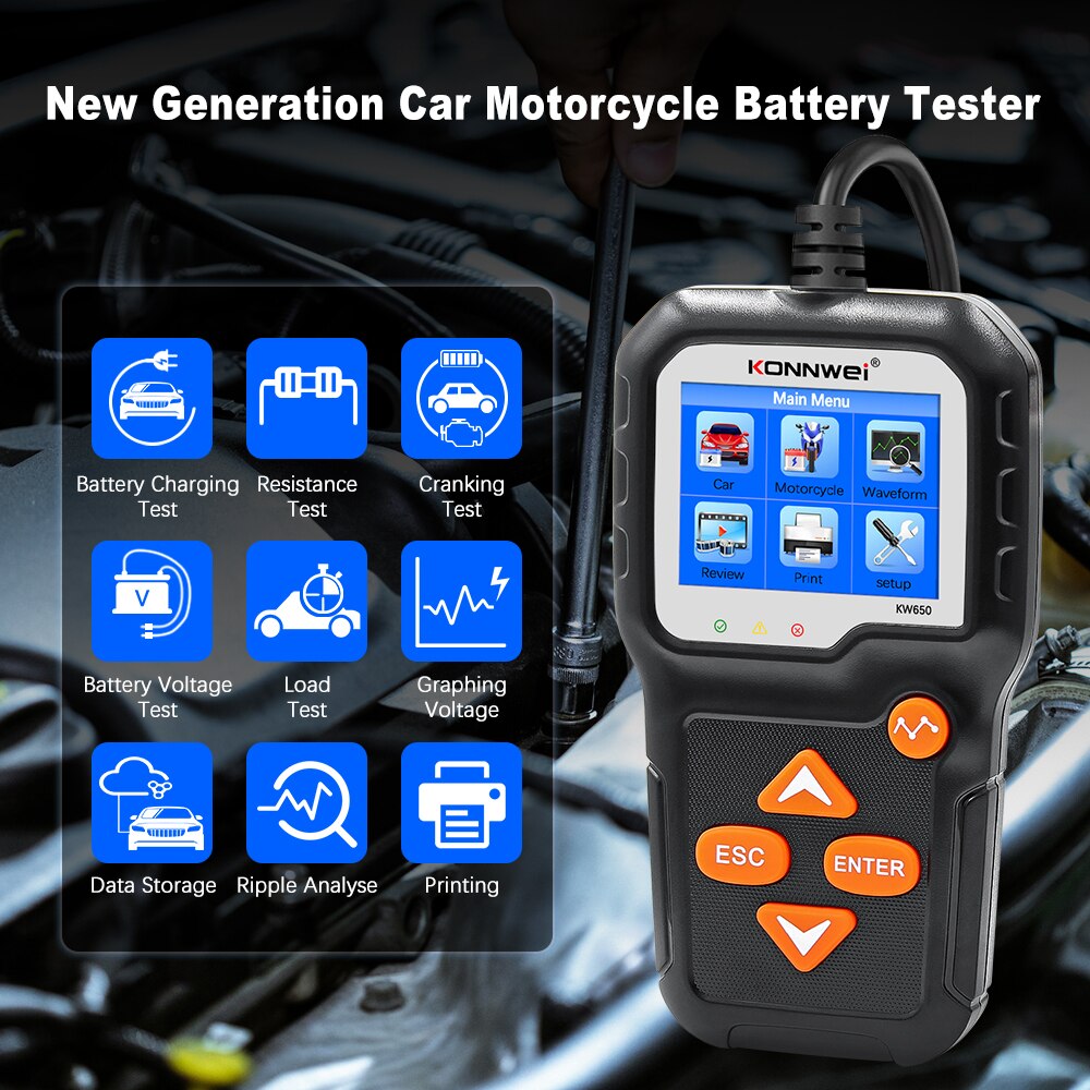 Motorrad Batterie Test