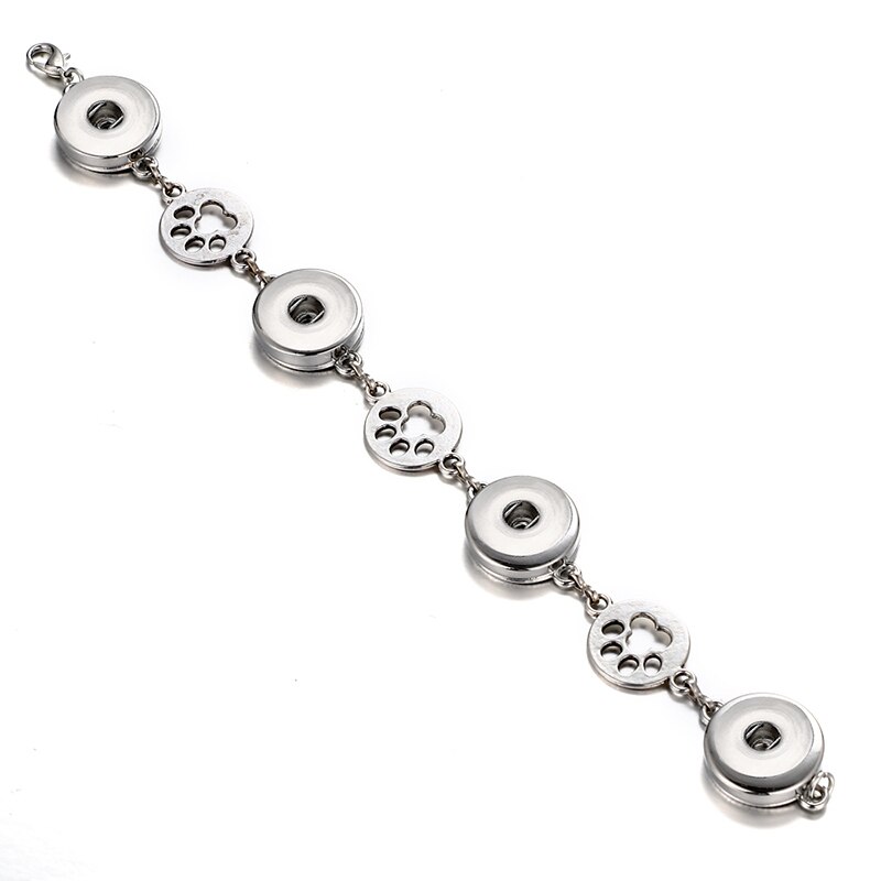 20CM 4 buttons Footprint metal snap bracelets fit ... – Vicedeal