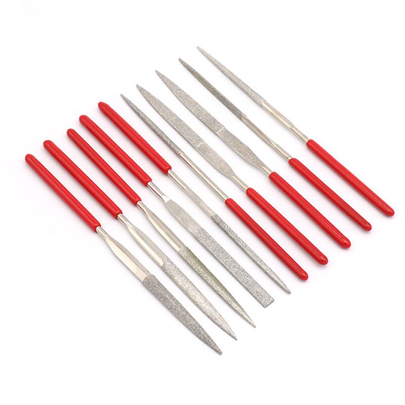 10Pcs Diamond File Set Vierkante Driehoek Halve Ci... – Grandado
